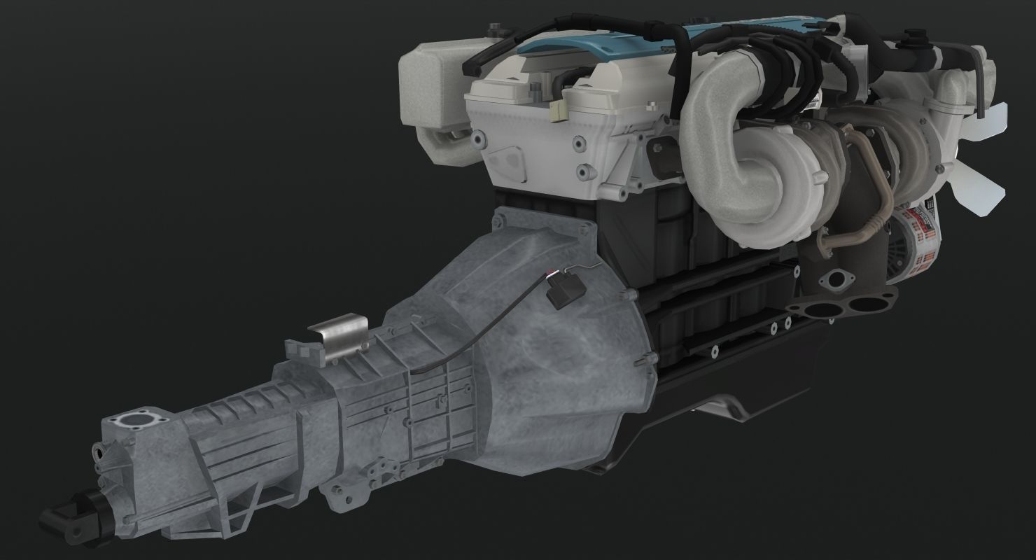 3D model Toyota 2JZ GTE VVTi engine VR / AR / low-poly | CGTrader