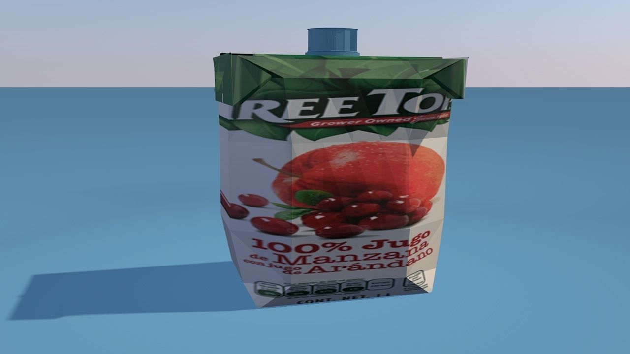 Juice box free 3D model | CGTrader