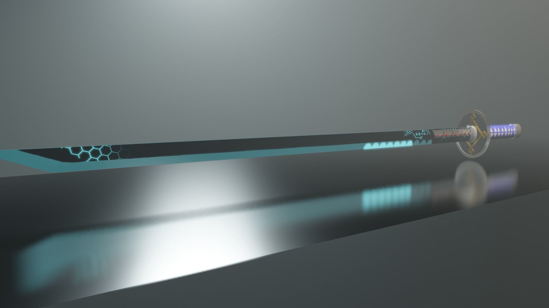 3D model 3D Game Prop- Knight Sword VR / AR / low-poly | CGTrader