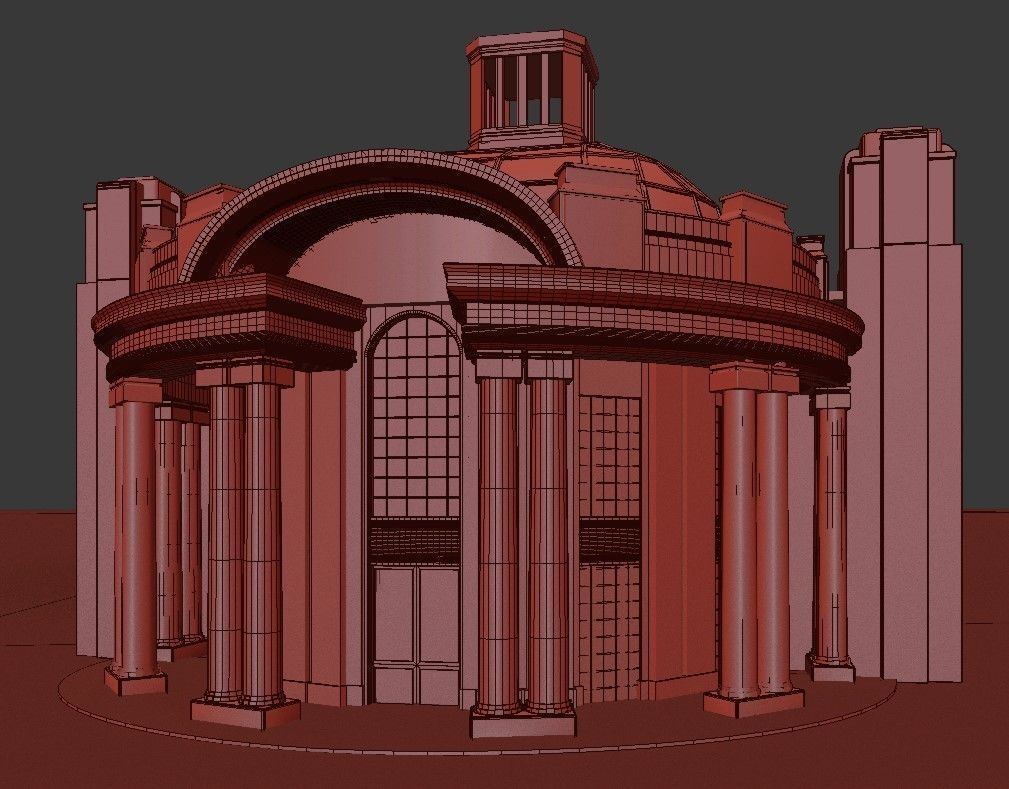 Large-scale pavilion 3D model | CGTrader