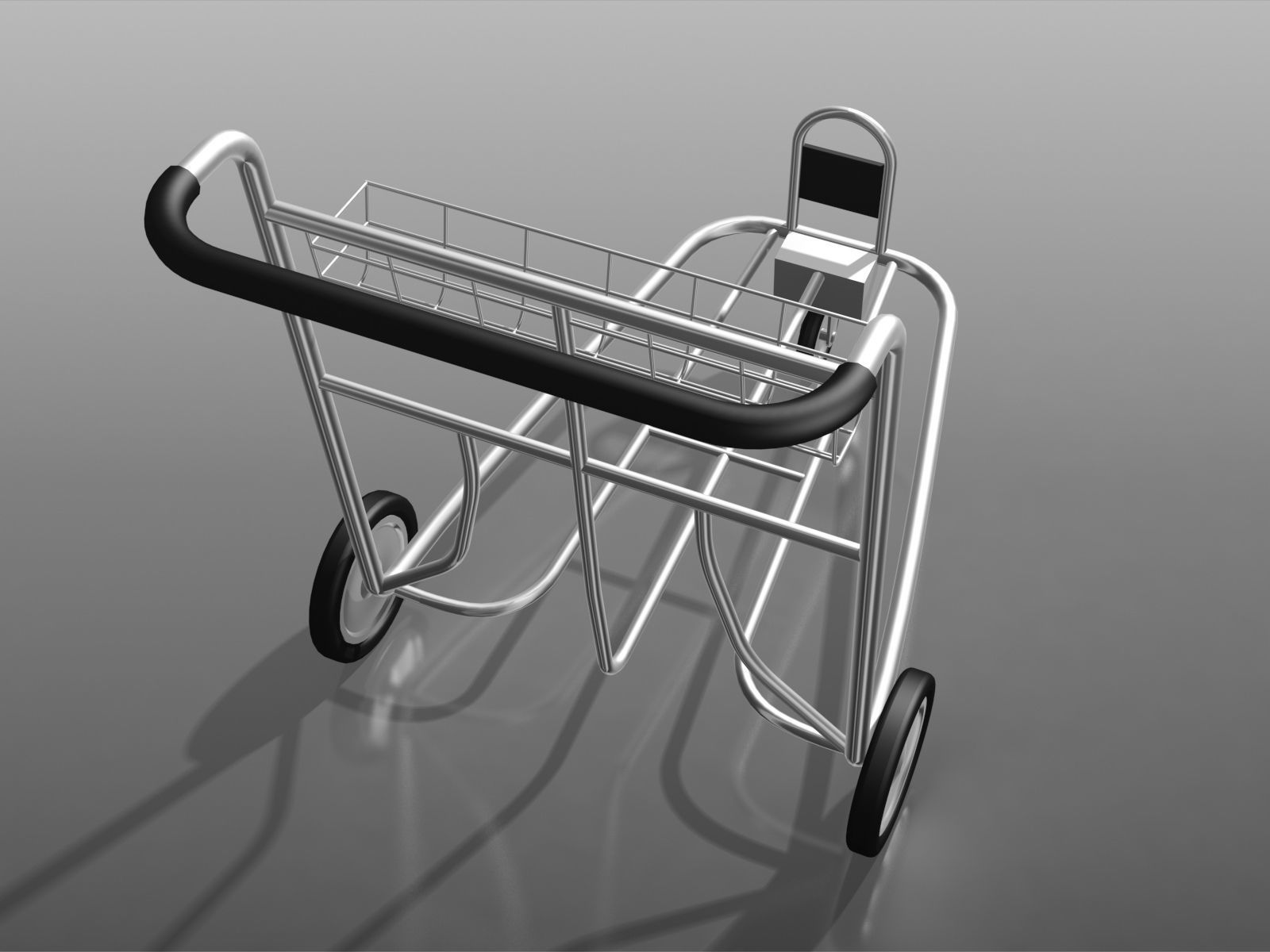 Trolley For Shopping And Carrying 3D model | CGTrader