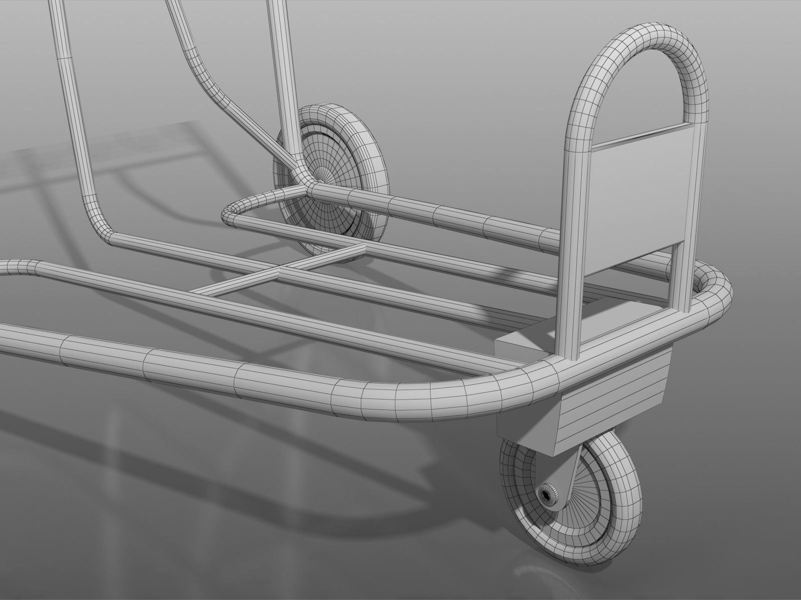 Trolley For Shopping And Carrying 3D model | CGTrader