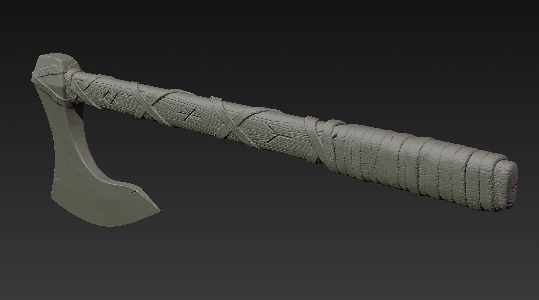 3d Print Ready Viking Axe 3D model | CGTrader