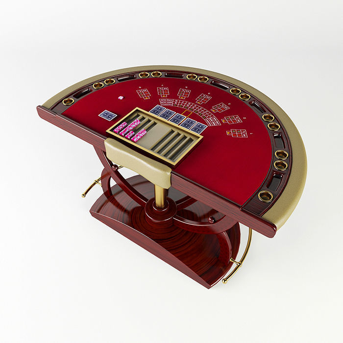 Baccarat and roulette casino tables 3D model | CGTrader