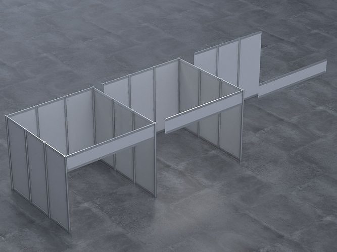 Modular Exhibition Stands Base free 3D model | CGTrader