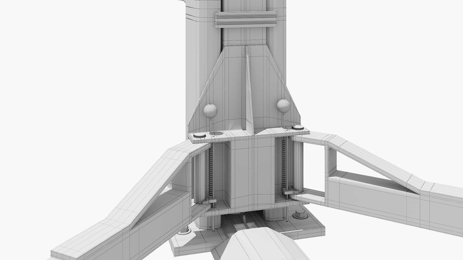 Two Post Car Lift 3D model | CGTrader