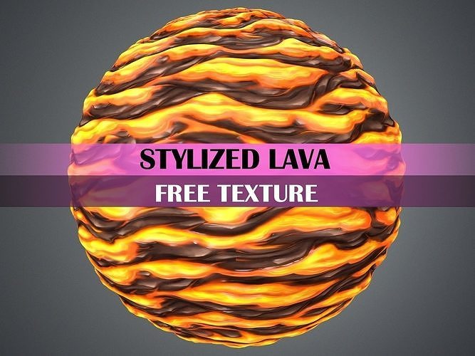 Stylized Lava Texture free VR / AR / low-poly Texture | CGTrader