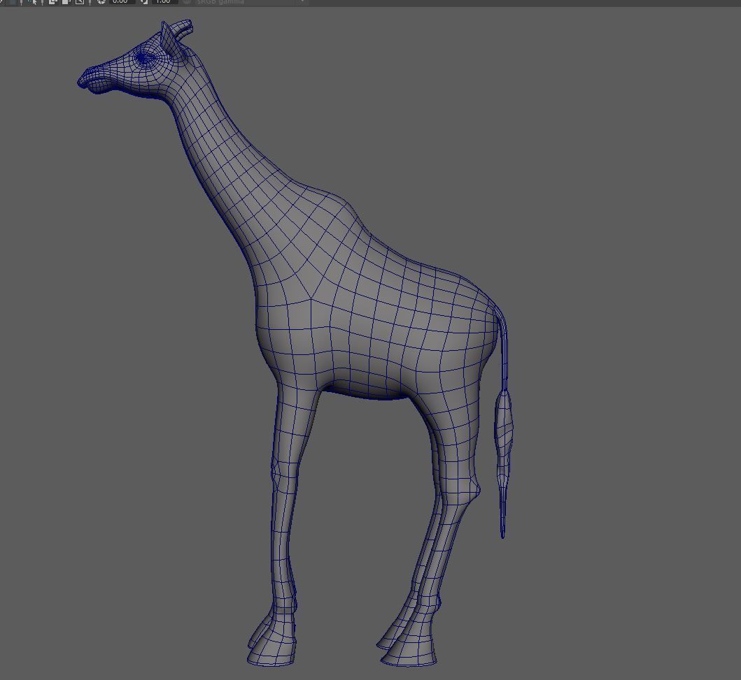 3D model Zeraf giraffe VR / AR / low-poly | CGTrader