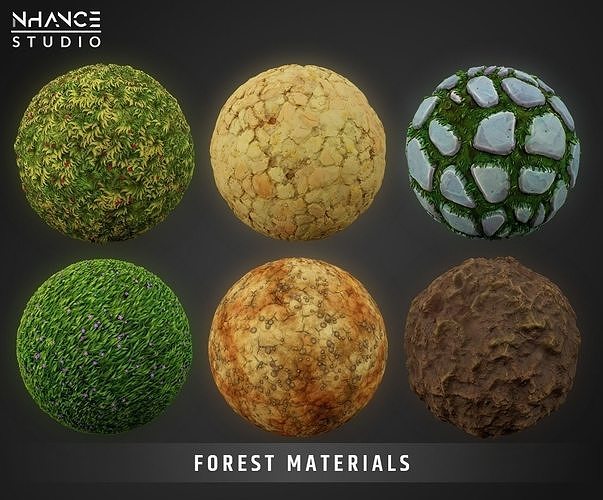Stylized Forest Materials Texture | CGTrader