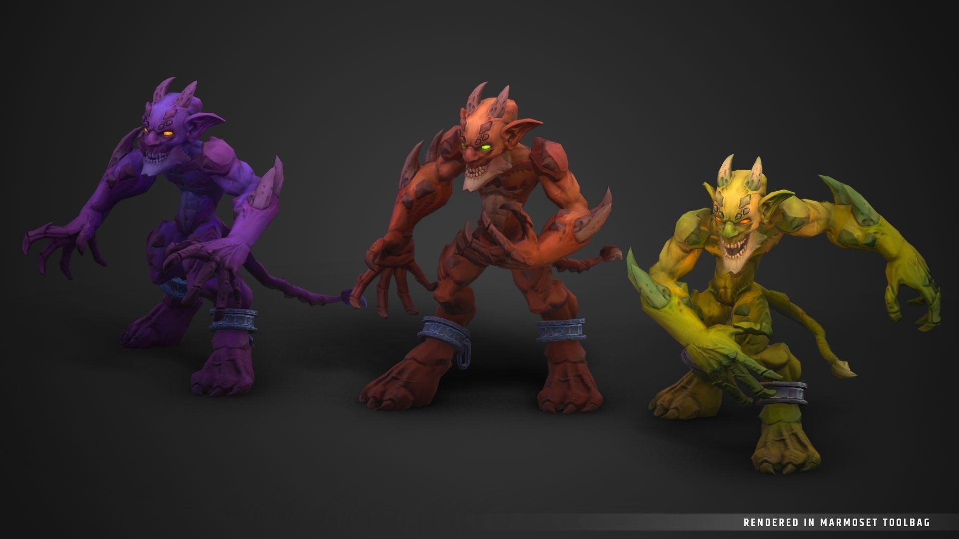 3D model Stylized Fantasy Imp VR / AR / low-poly rigged animated | CGTrader