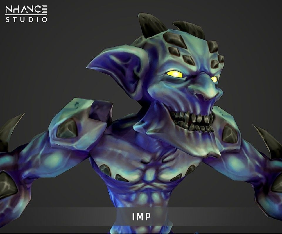3D model Stylized Fantasy Imp VR / AR / low-poly rigged animated | CGTrader