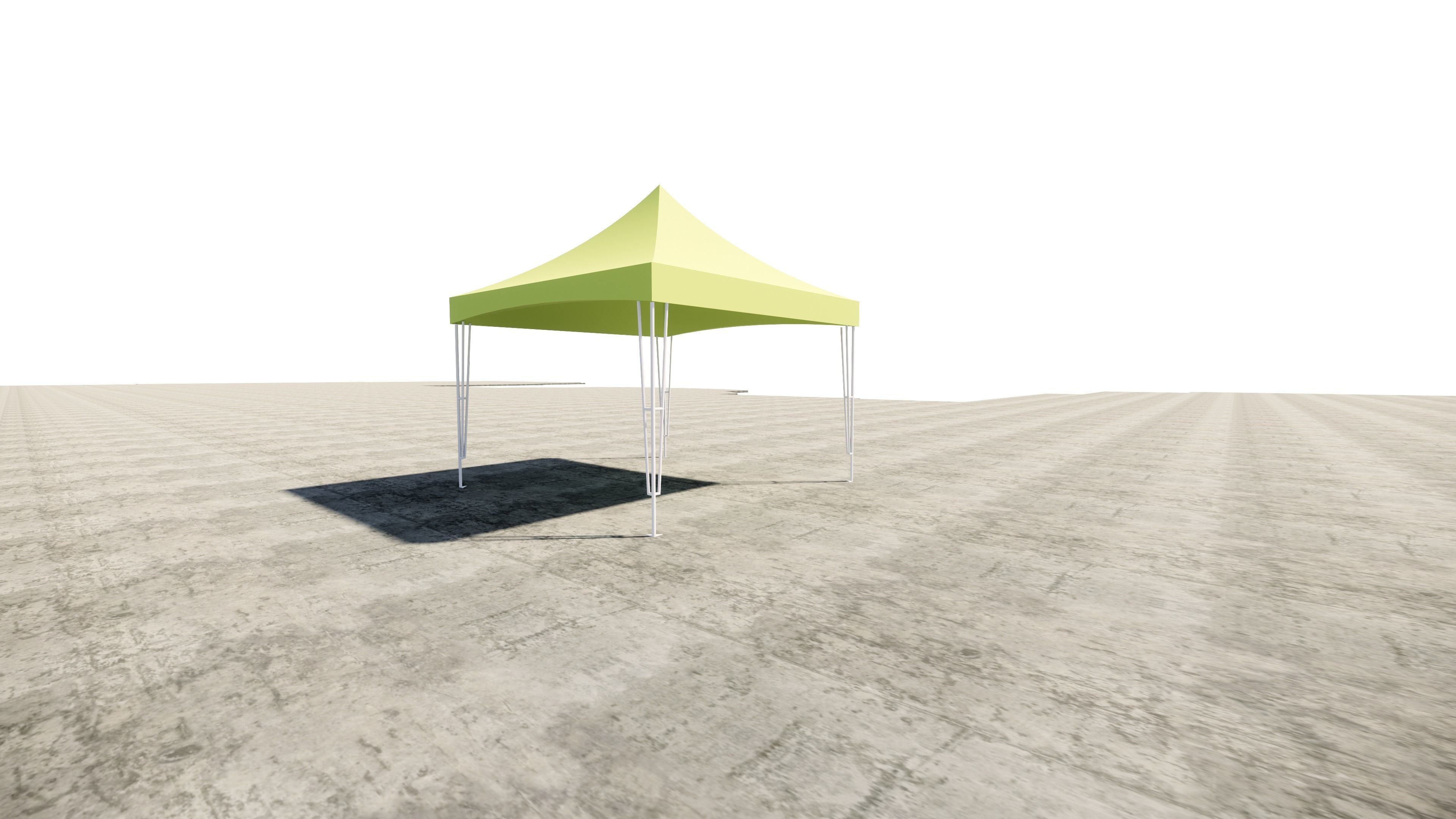 Outdoor Market Tent 3D model RFA