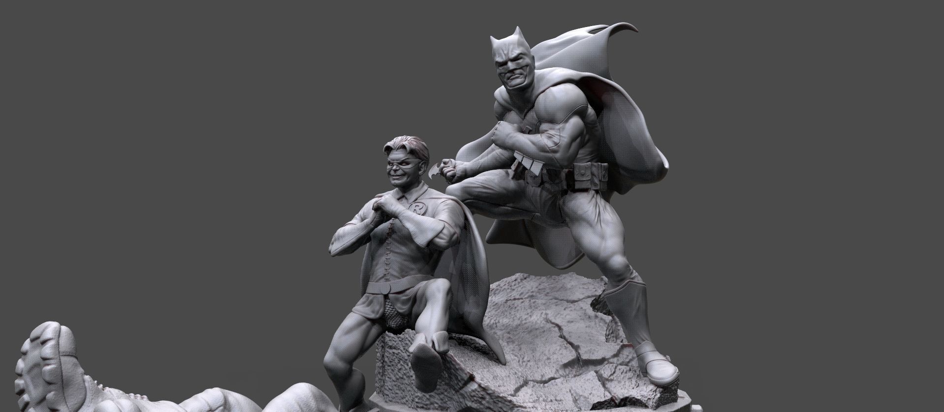 Batman y Robin 3D model 3D printable | CGTrader