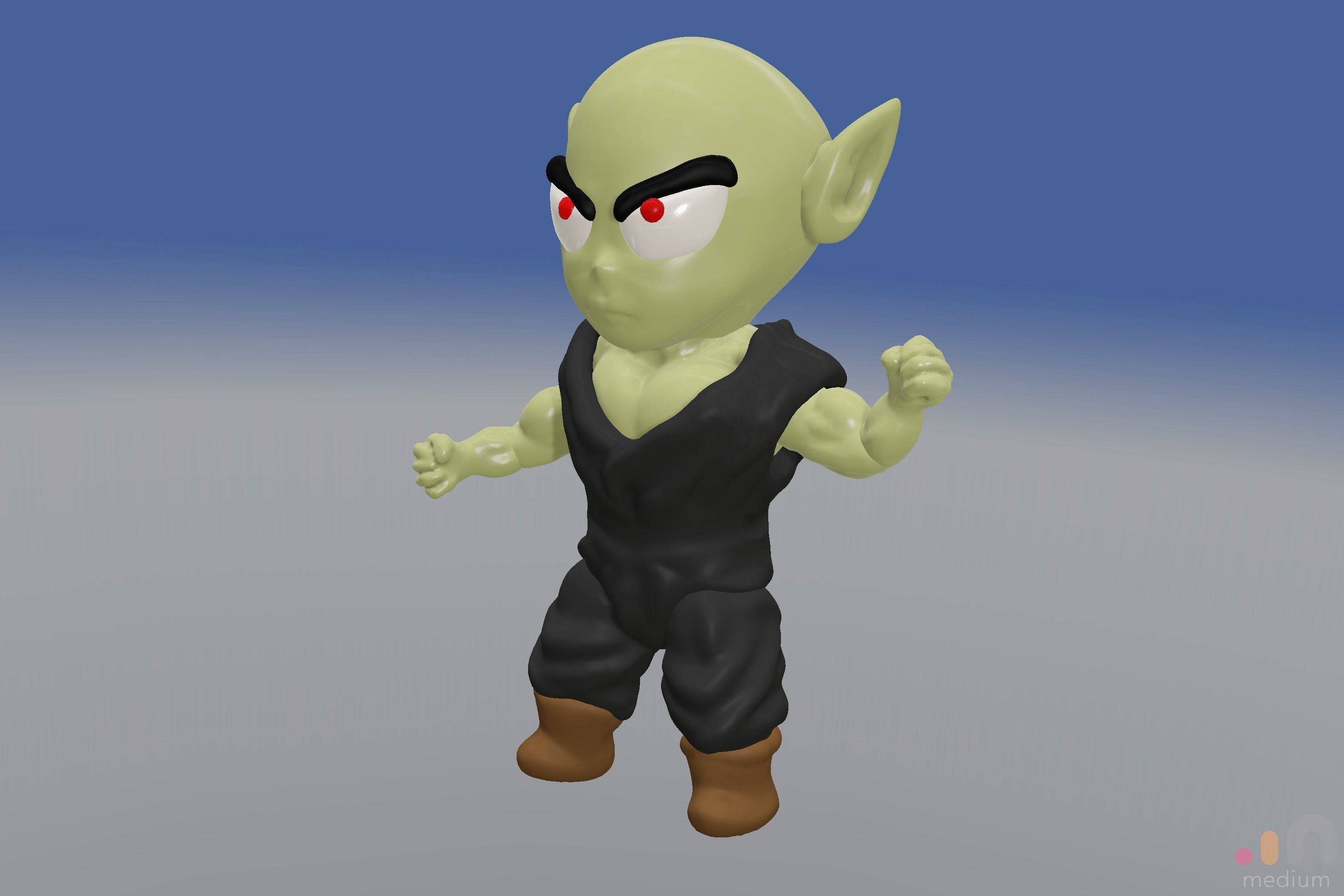 Cute Monster Ogre Chibi SD edition creature 3D model | CGTrader
