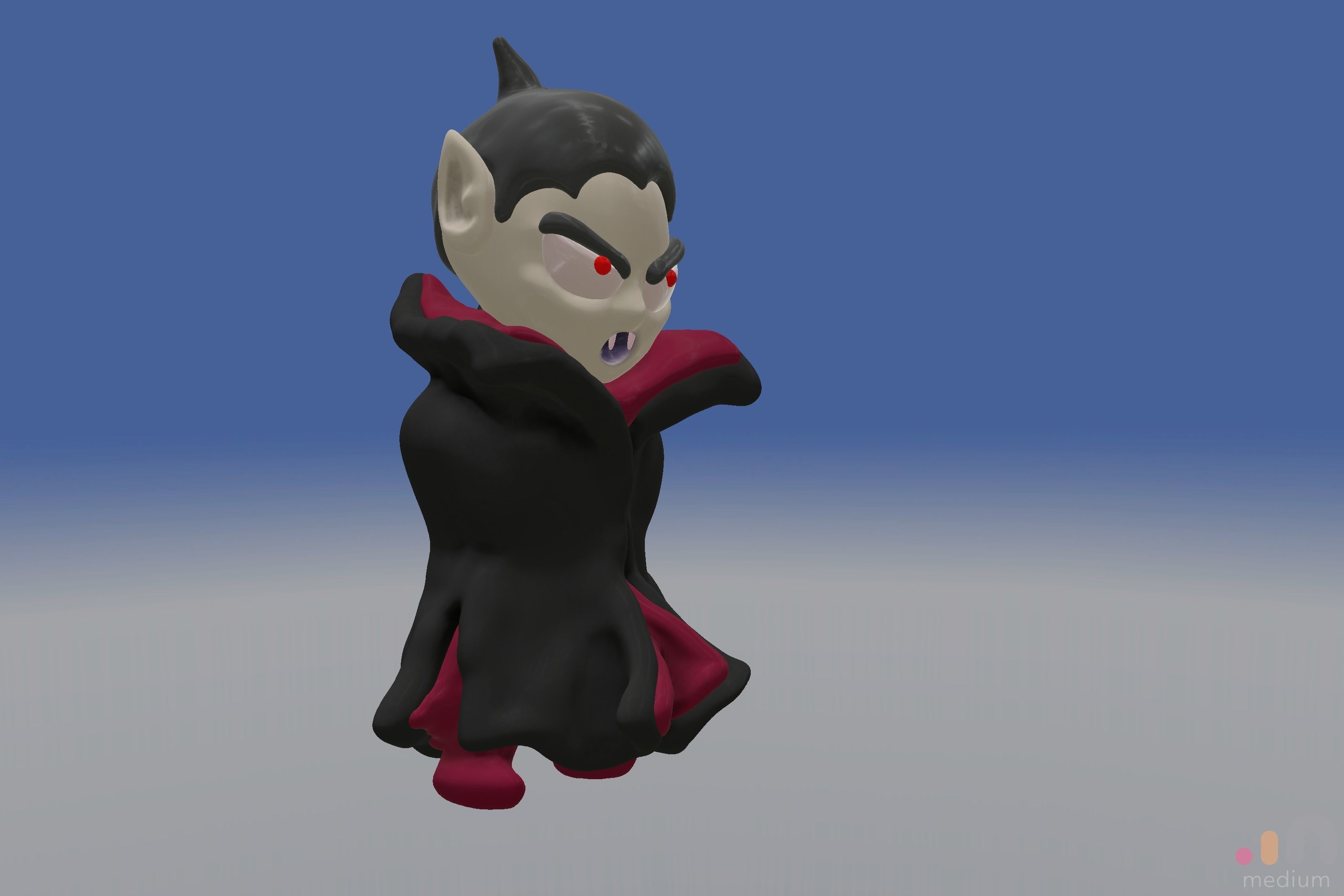 Cute Chibi Dracula Baby 3D model | CGTrader