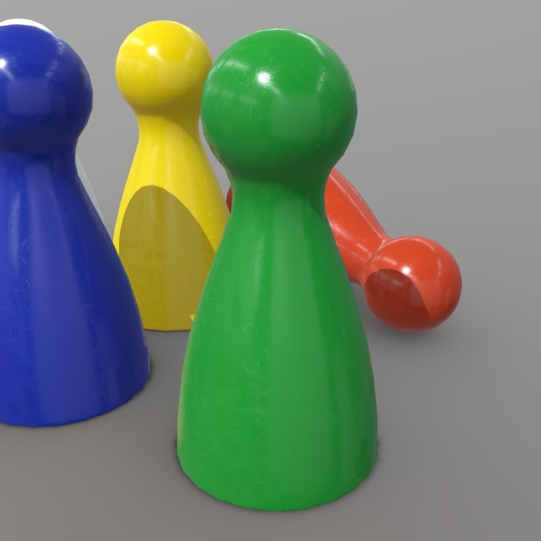 3D model Board Game Pawns VR / AR / low-poly | CGTrader