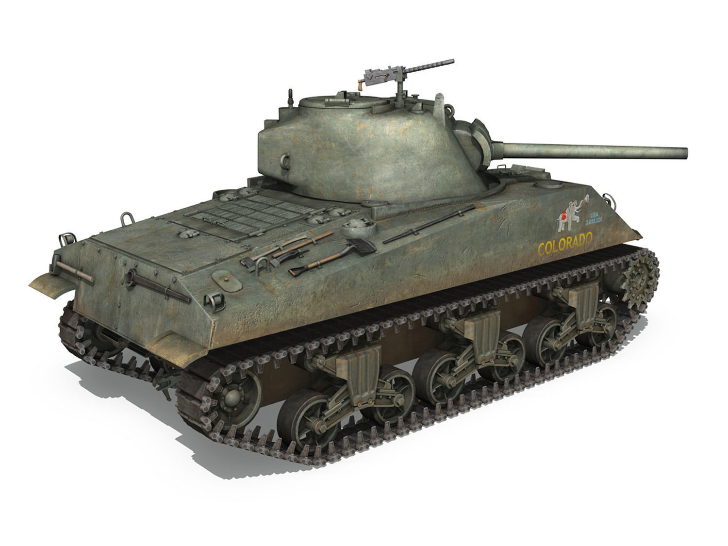 M4A2 Sherman - Colorado 3D model | CGTrader