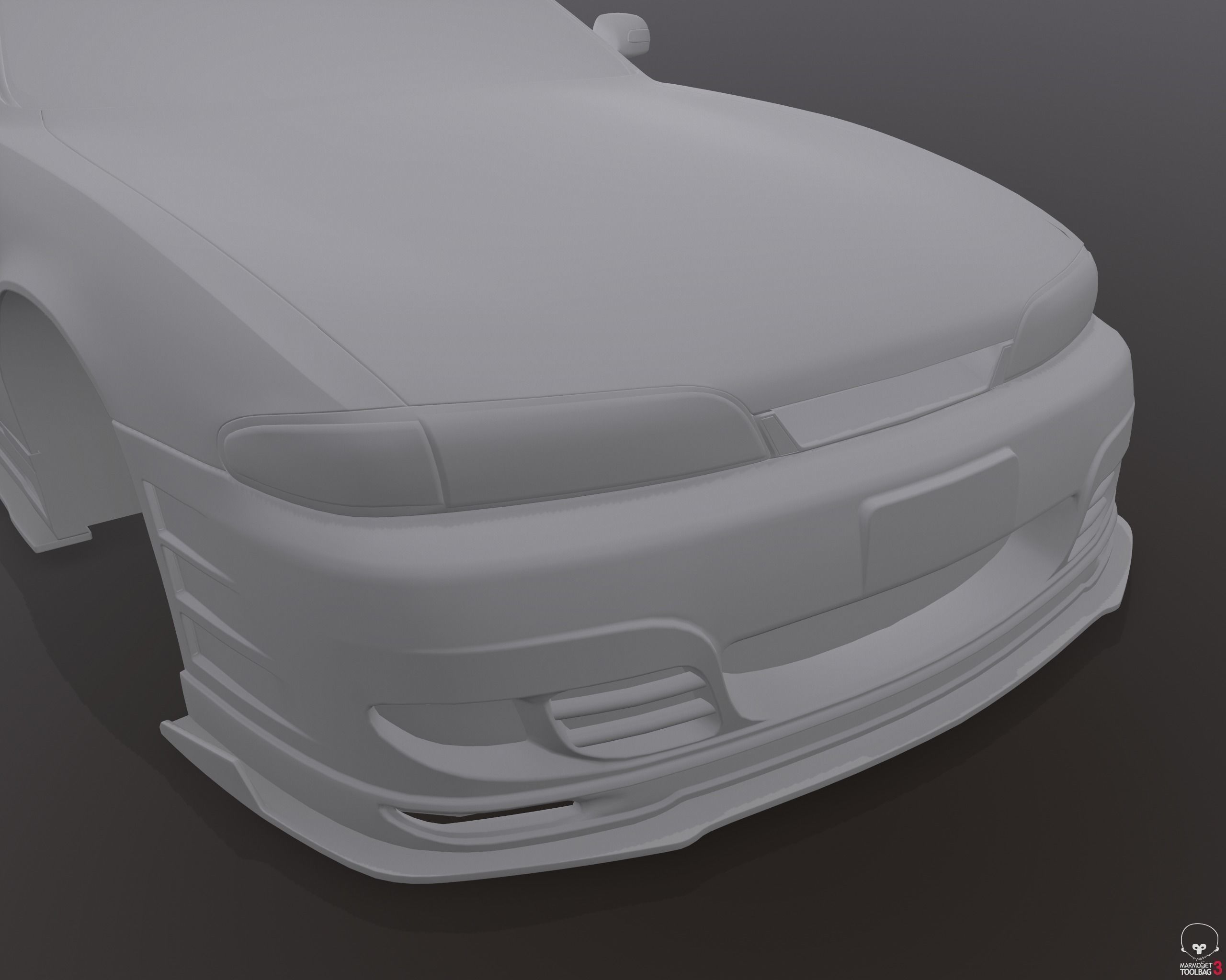 3D model Nissan Silvia S14 326 Power 3D-Star bodykit VR / AR / low-poly ...