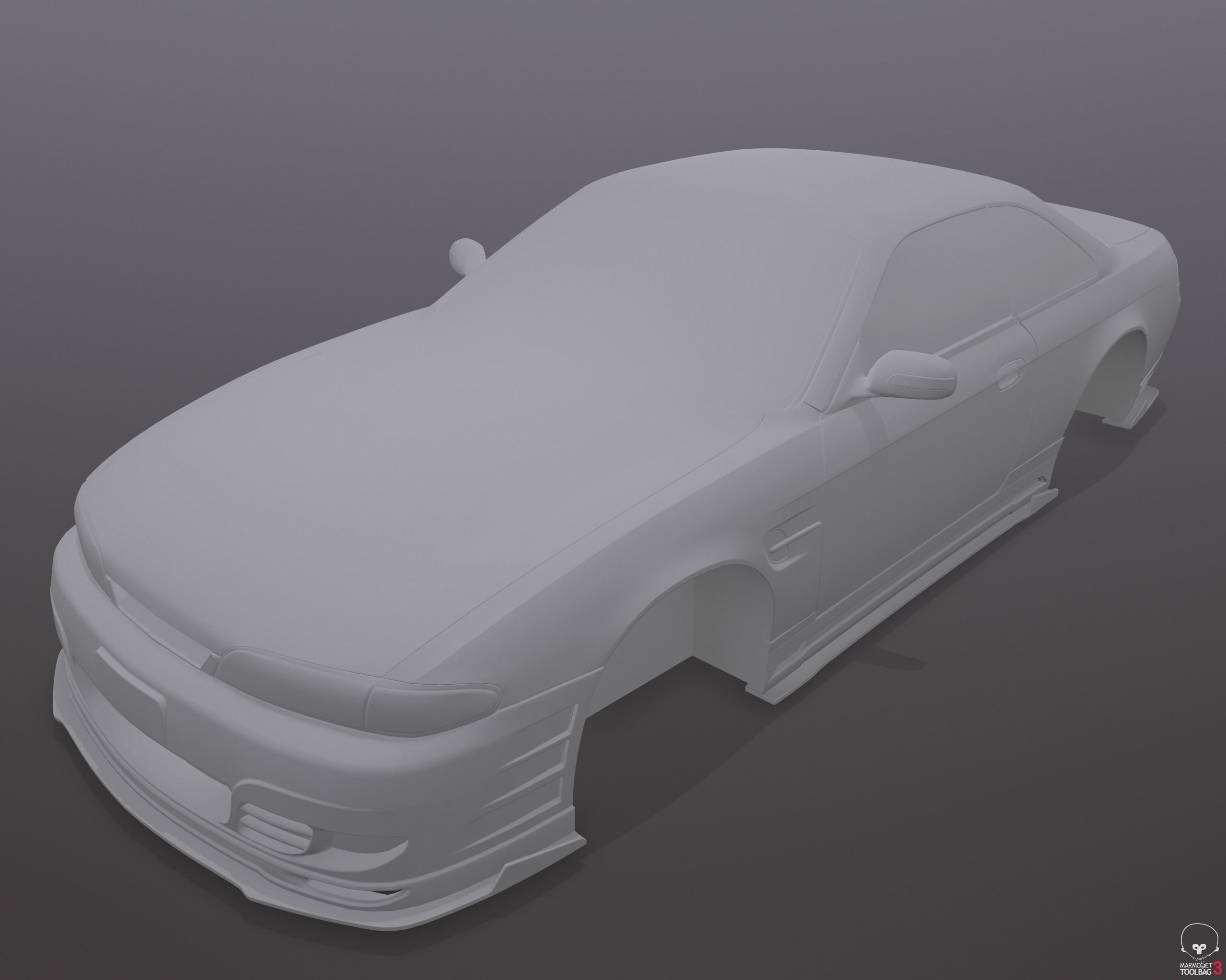 3D model Nissan Silvia S14 326 Power 3D-Star bodykit VR / AR / low-poly ...