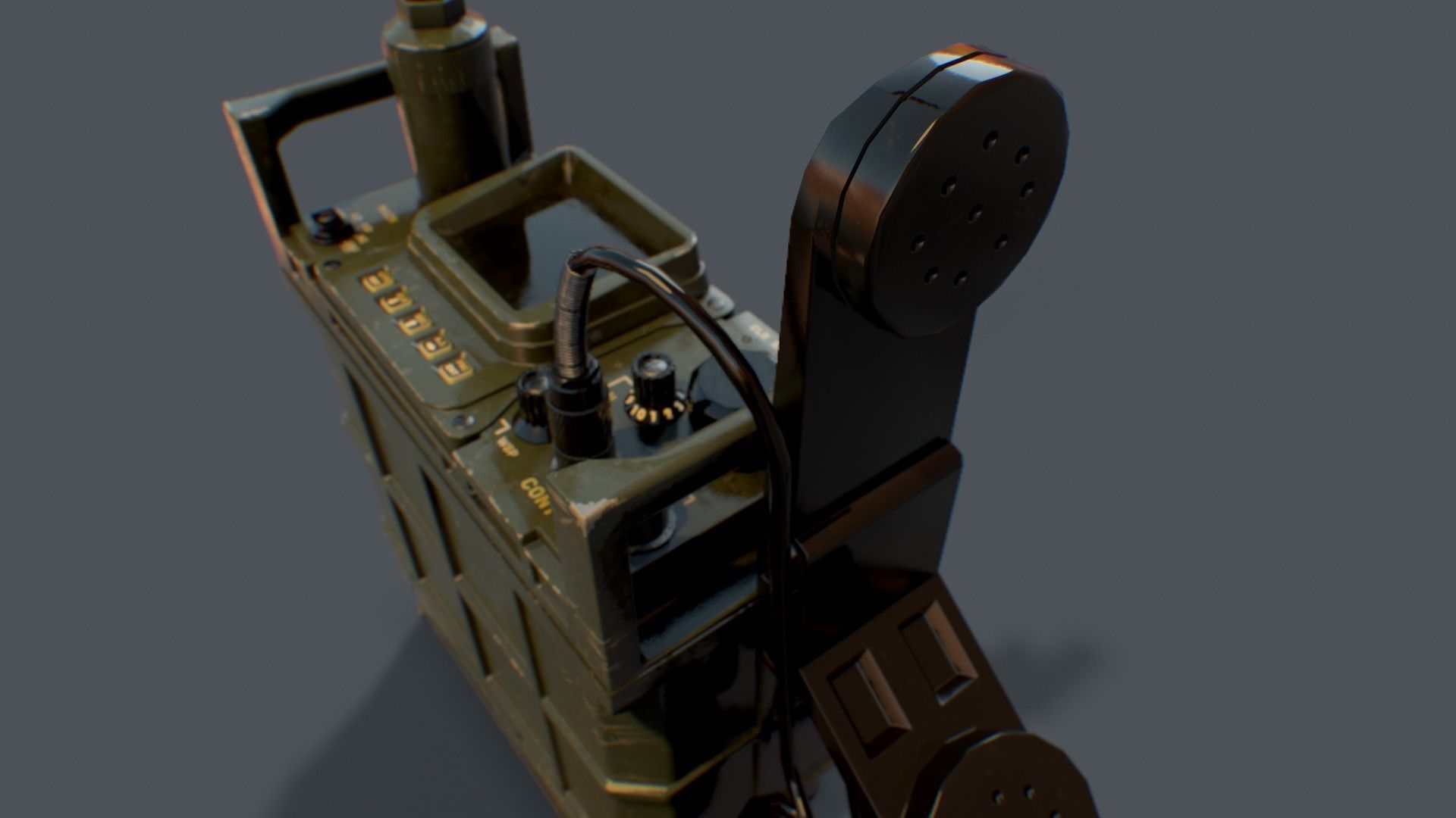 3D model Military Combat-net Radio - LV 241 VR / AR / low-poly | CGTrader