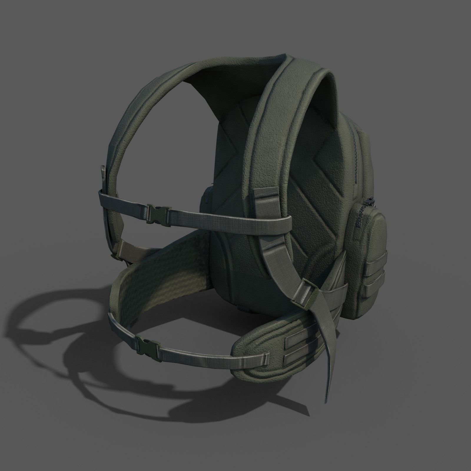 3D model Human Backpack military Scifi VR / AR / low-poly | CGTrader