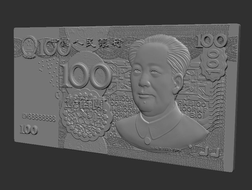 money RMB 3D model 3D printable | CGTrader
