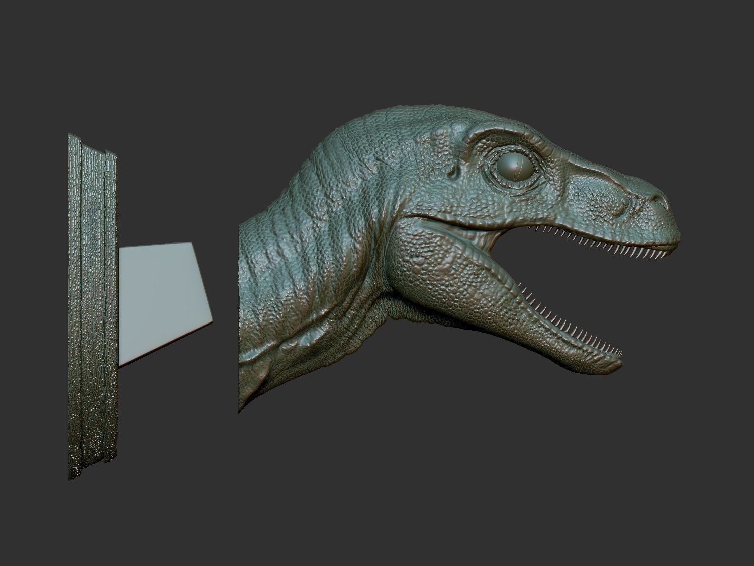 Dinosaurs - Head Wall free 3D model 3D printable | CGTrader