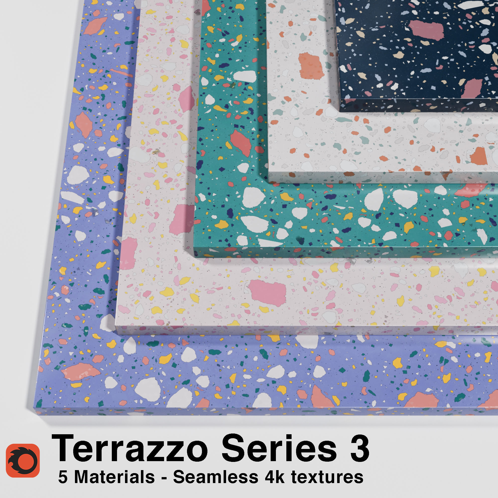 Terrazzo Pack 3 3D model | CGTrader