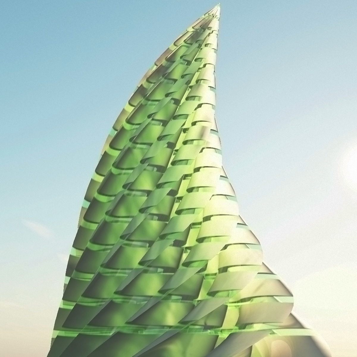 Sci-Fi Spiral Tower 3D model | CGTrader