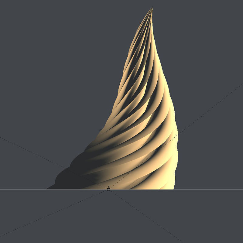 Sci-Fi Spiral Tower 3D model | CGTrader