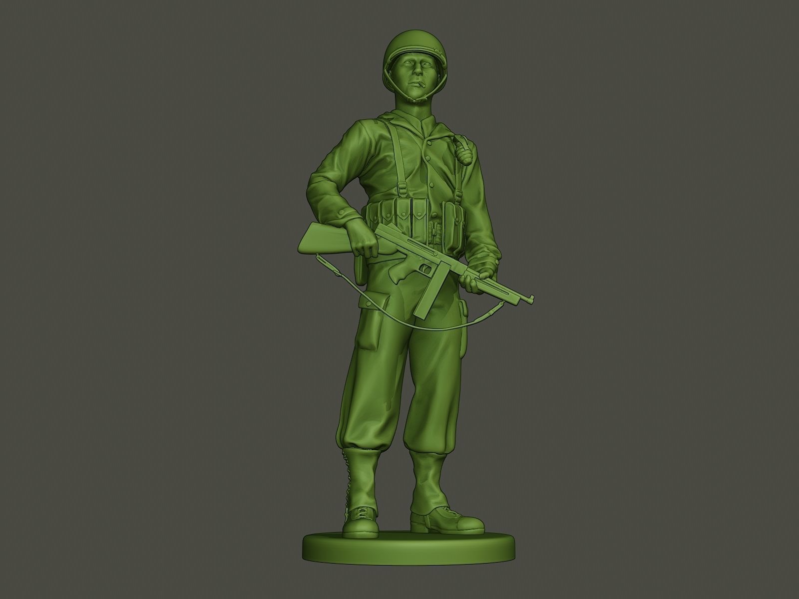 American soldier ww2 StandGuard A2 3D model 3D printable | CGTrader