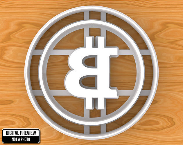 Bitcoin Sign Emblem Logo Cookie Cutter 3D model 3D printable | CGTrader