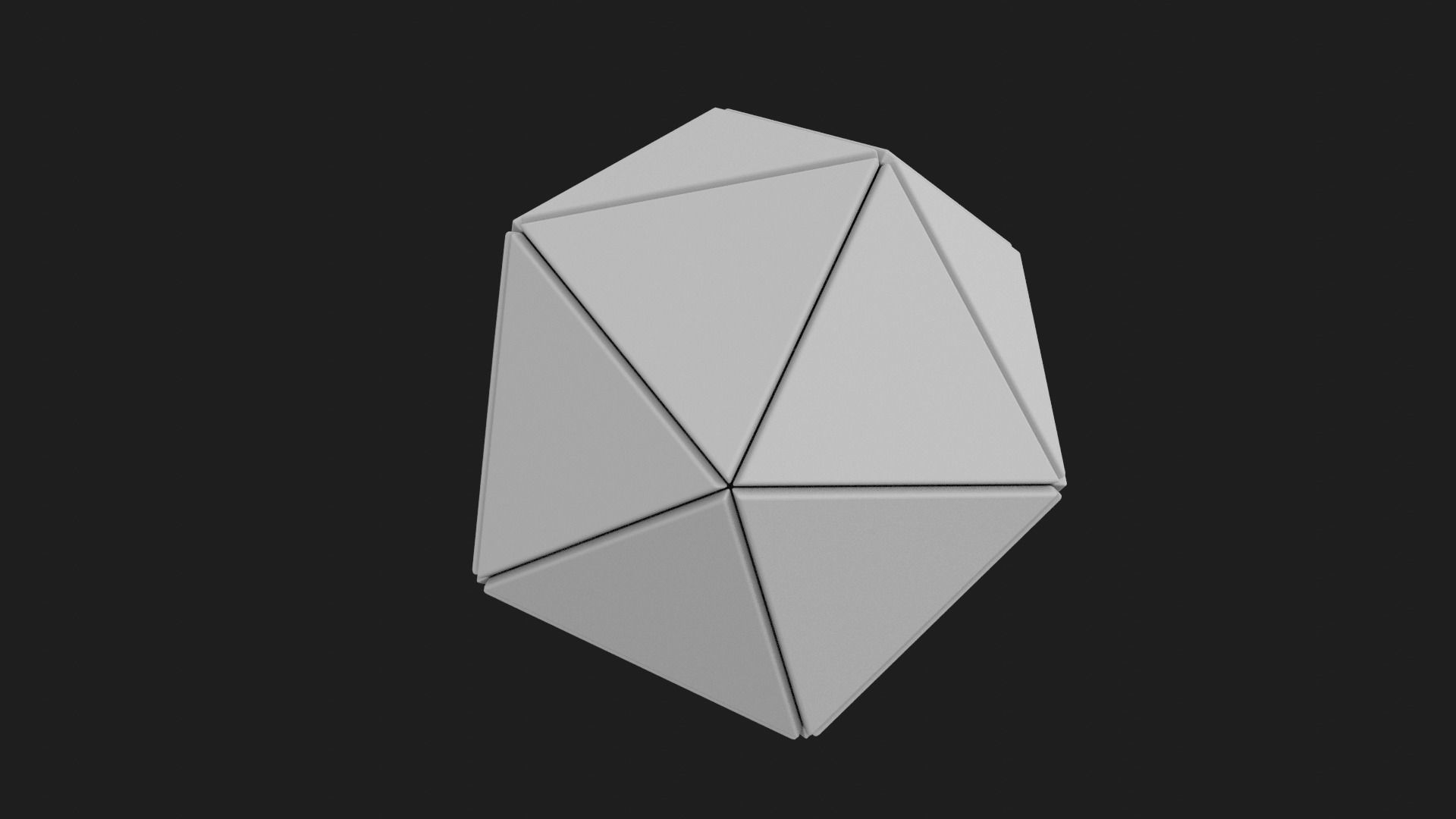 Ico Sphere decoration free 3D model 3D printable | CGTrader