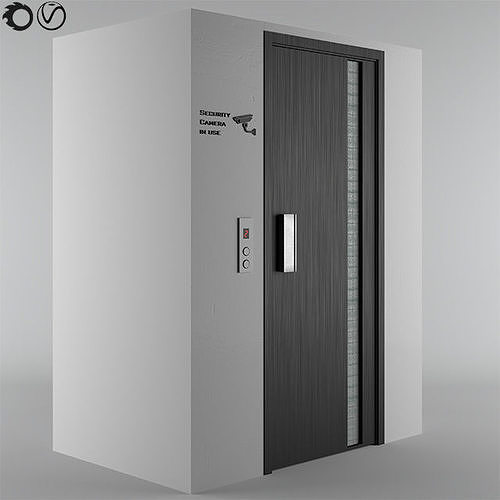 Elevator door 3D model | CGTrader