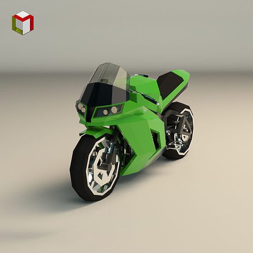 3D model Low Poly Motorcycle 04 VR / AR / low-poly | CGTrader