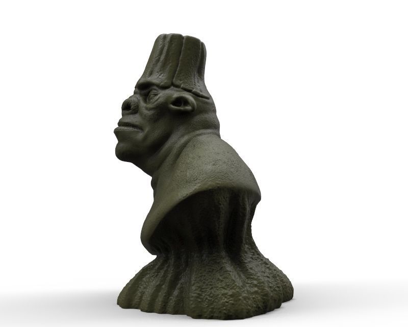 Fat greedy creature character bust 3D model | CGTrader