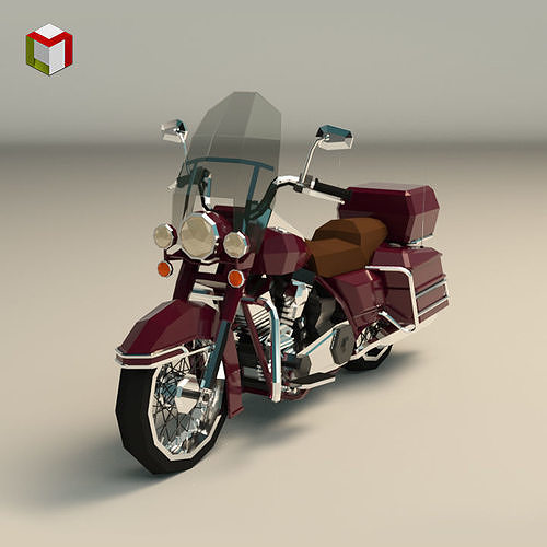 3D model Low Poly Motorcycle 05 VR / AR / low-poly | CGTrader