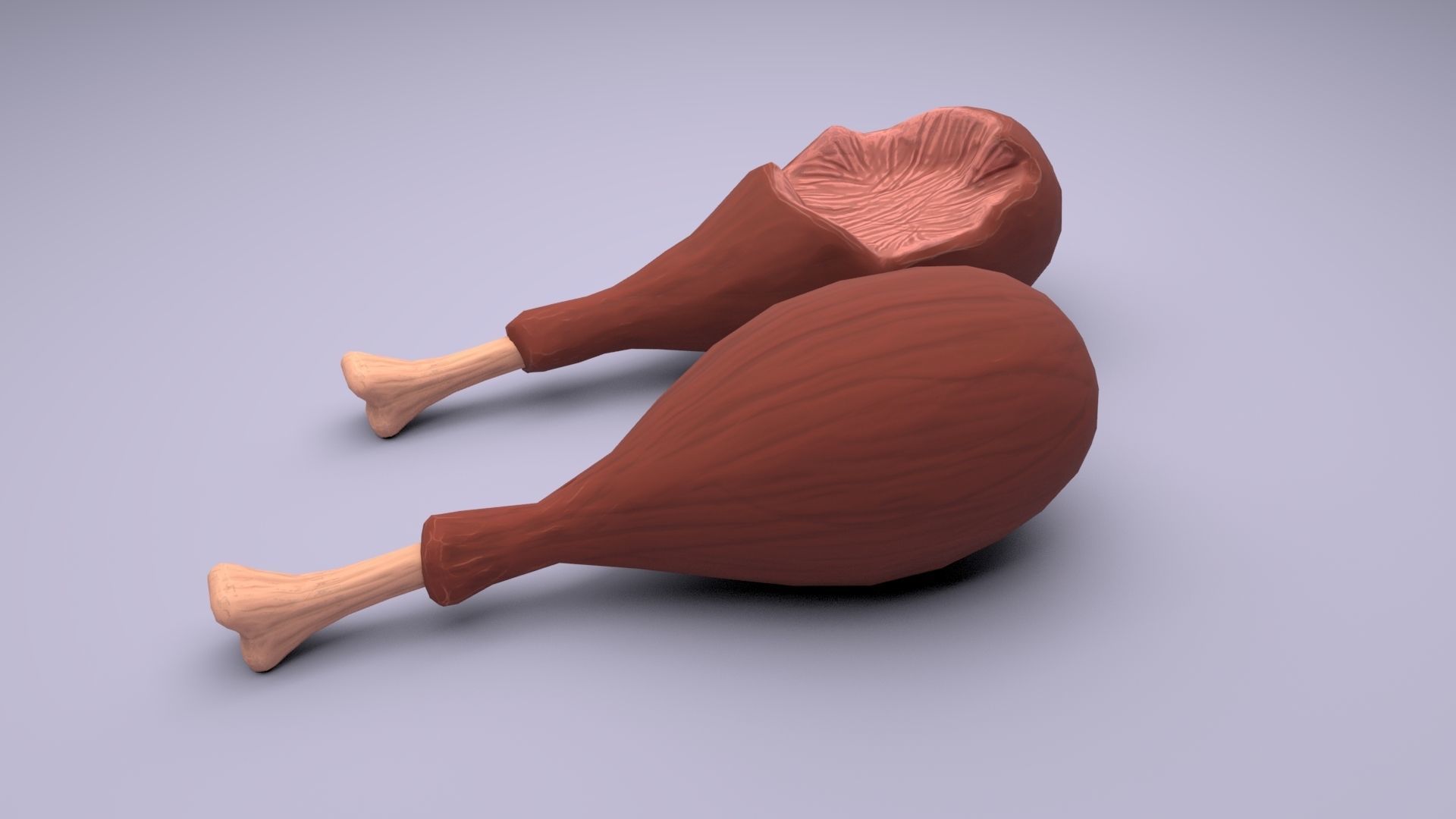 3D model Cartoon Chicken Leg VR / AR / low-poly | CGTrader