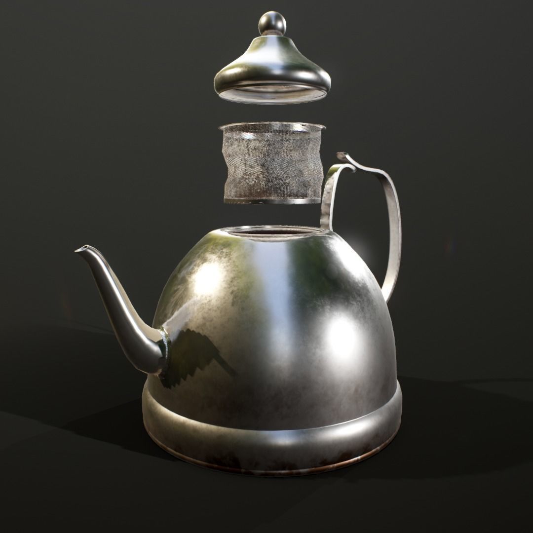 High Poly Teapot Game Asset 3D model | CGTrader