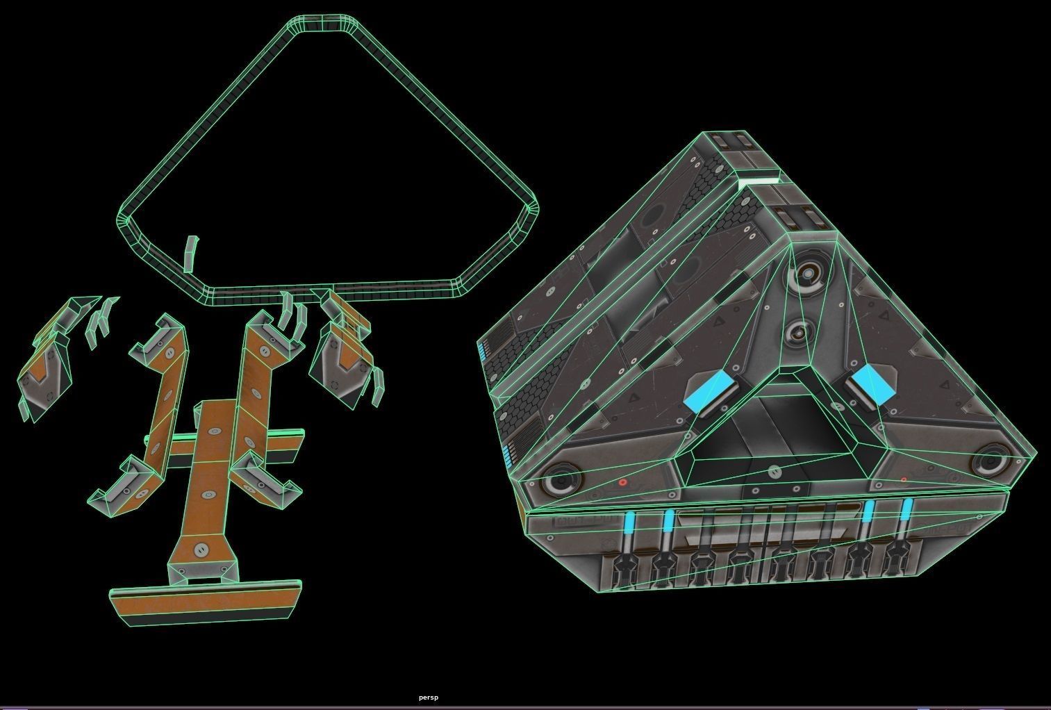 3D model Sci fi device - Game Ready - Cyberpunk VR / AR / low-poly ...