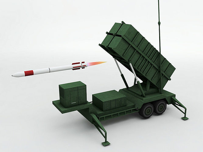 3D model Missile Launcher with Pac3 Missile VR / AR / low-poly | CGTrader