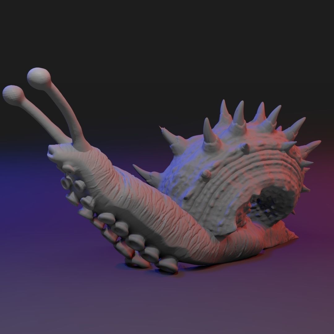 Snail monsters - Sea Maggots 3D model 3D printable | CGTrader