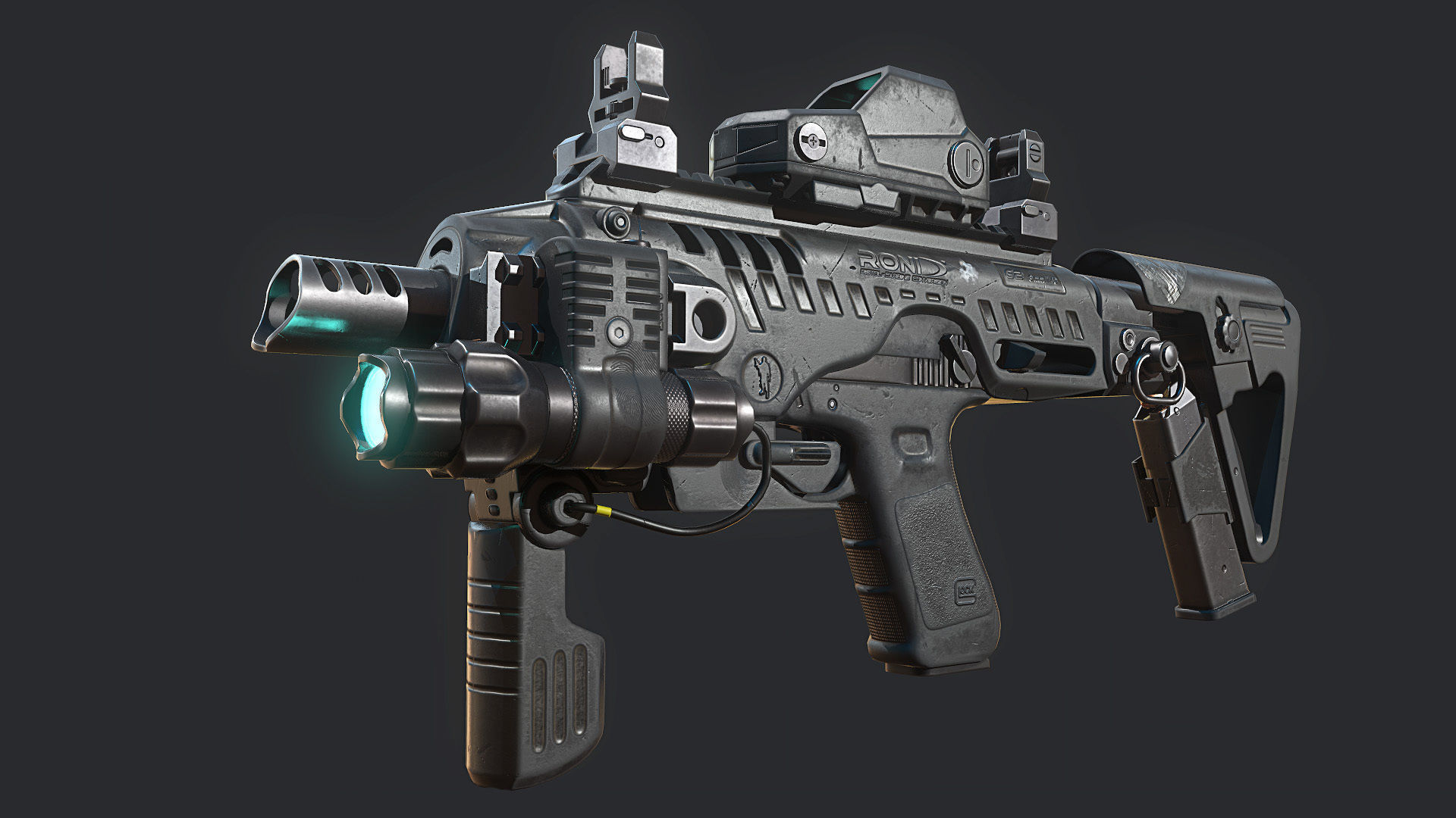 3D model Roni Carbine PBR VR / AR / low-poly | CGTrader