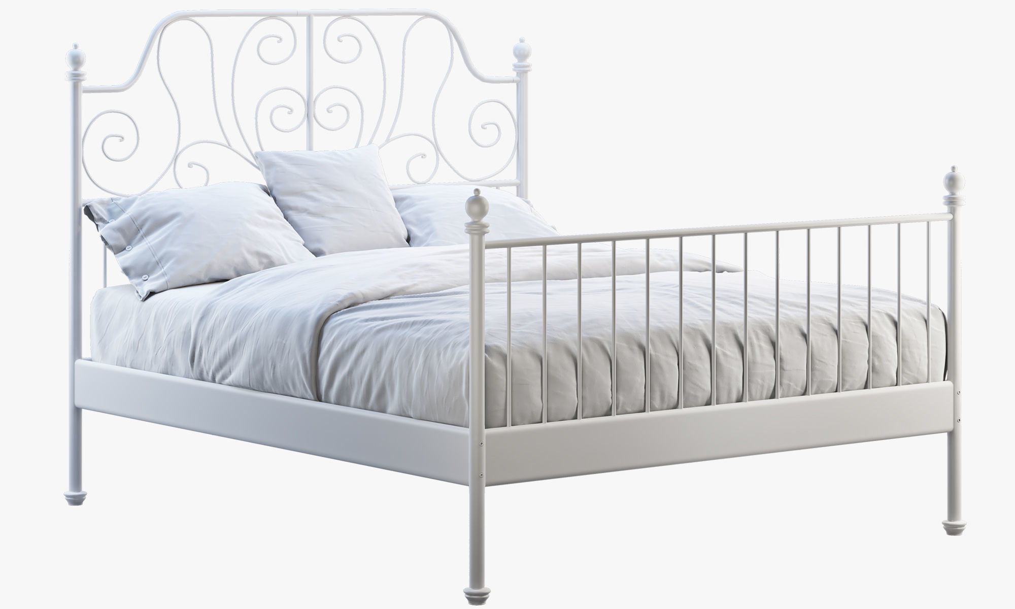 Leirvik bed Ikea 3D model | CGTrader
