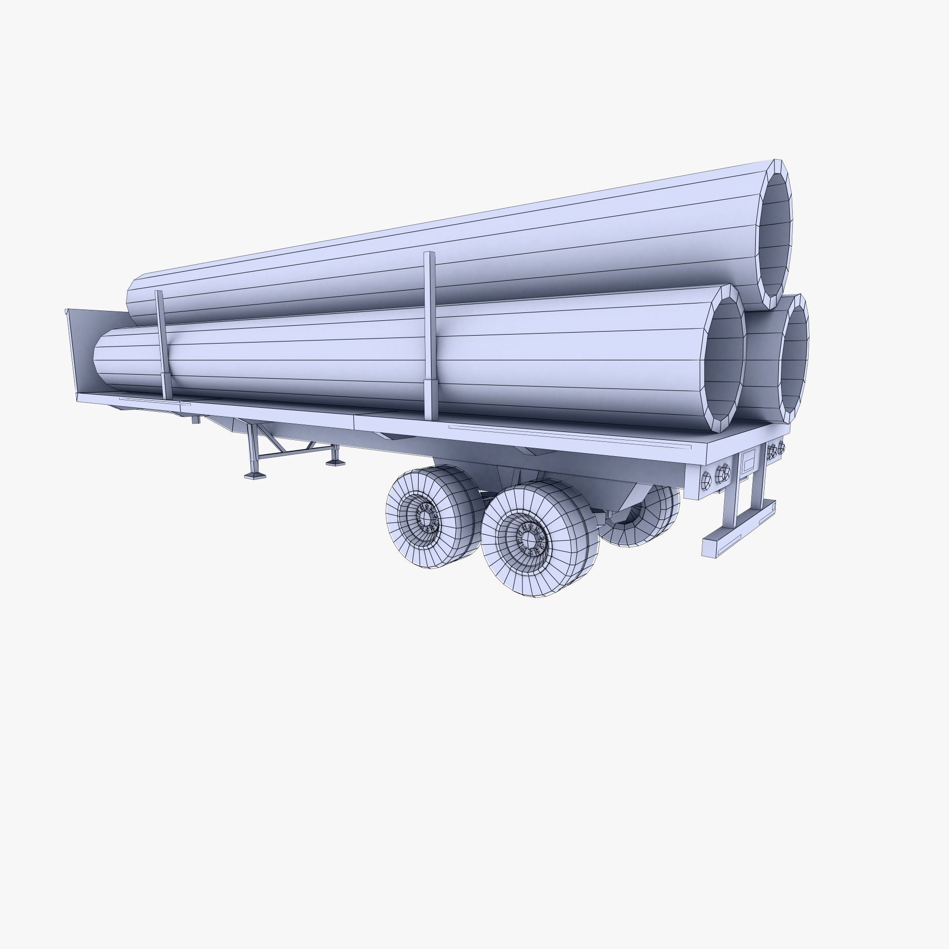 3D model Truck Trailer 2 VR / AR / low-poly | CGTrader