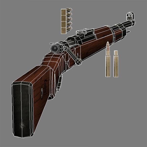 3D model Kar 98k VR / AR / low-poly | CGTrader