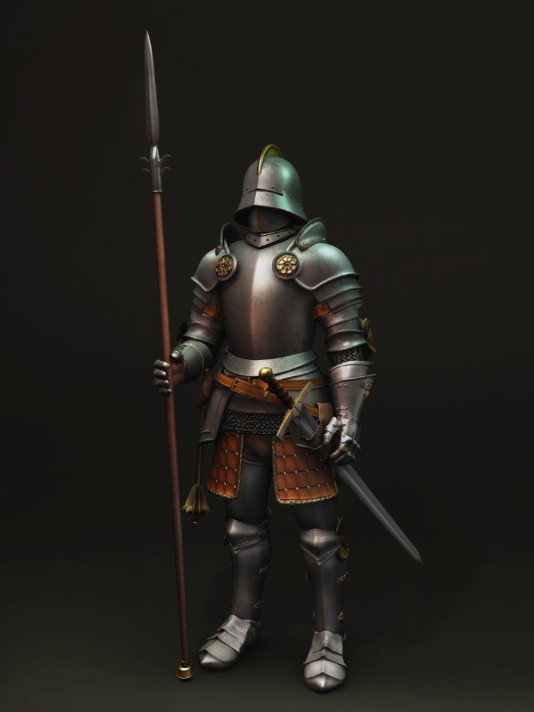 Medieval Knight Rigged 3d Model Cgtrader