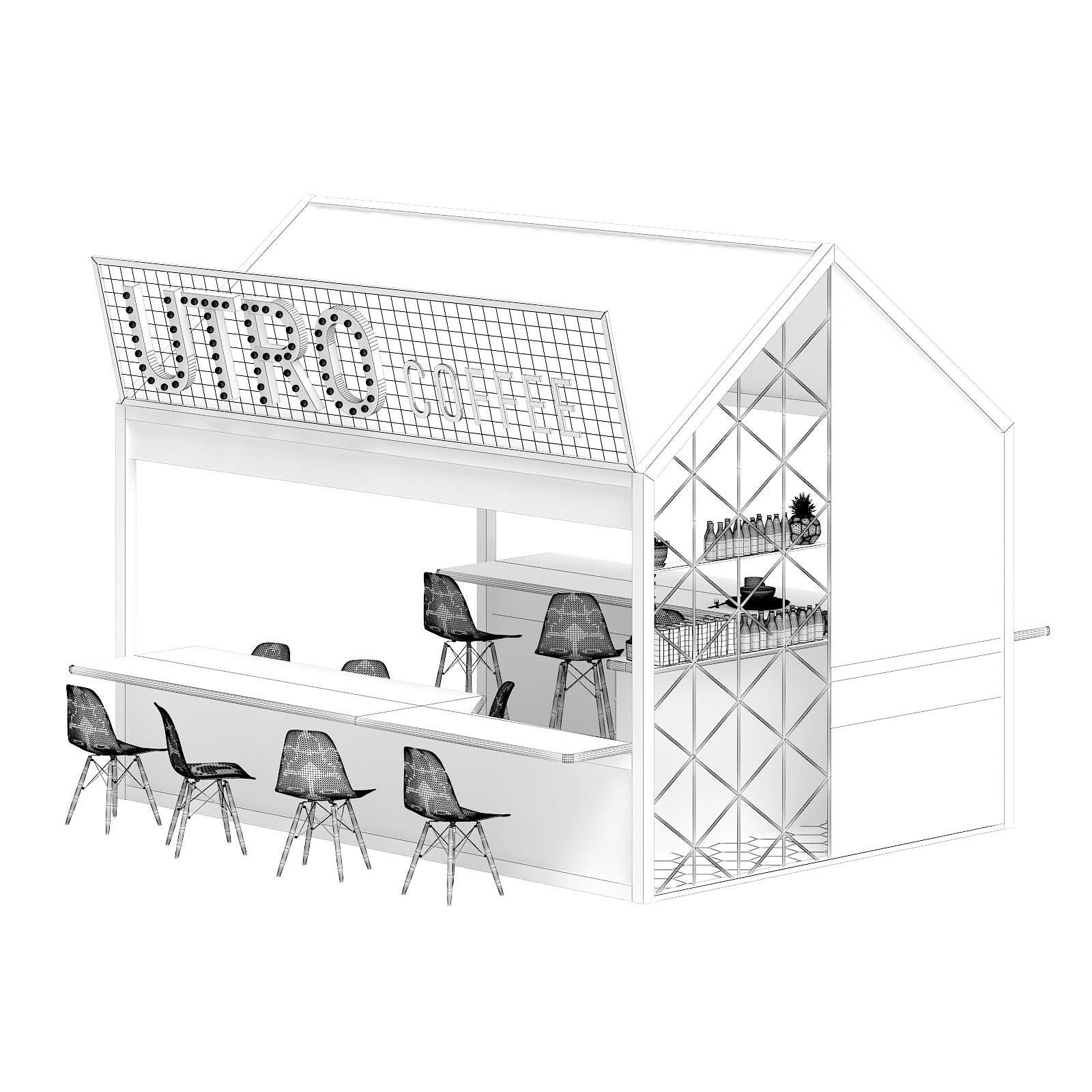 Coffee Kiosk 3D Model 3D model | CGTrader