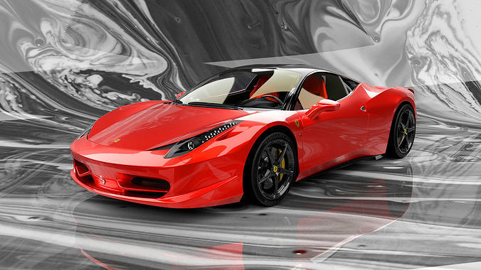 Ferrari 458 Italia High Poly Realistic 3D Model 3D model | CGTrader