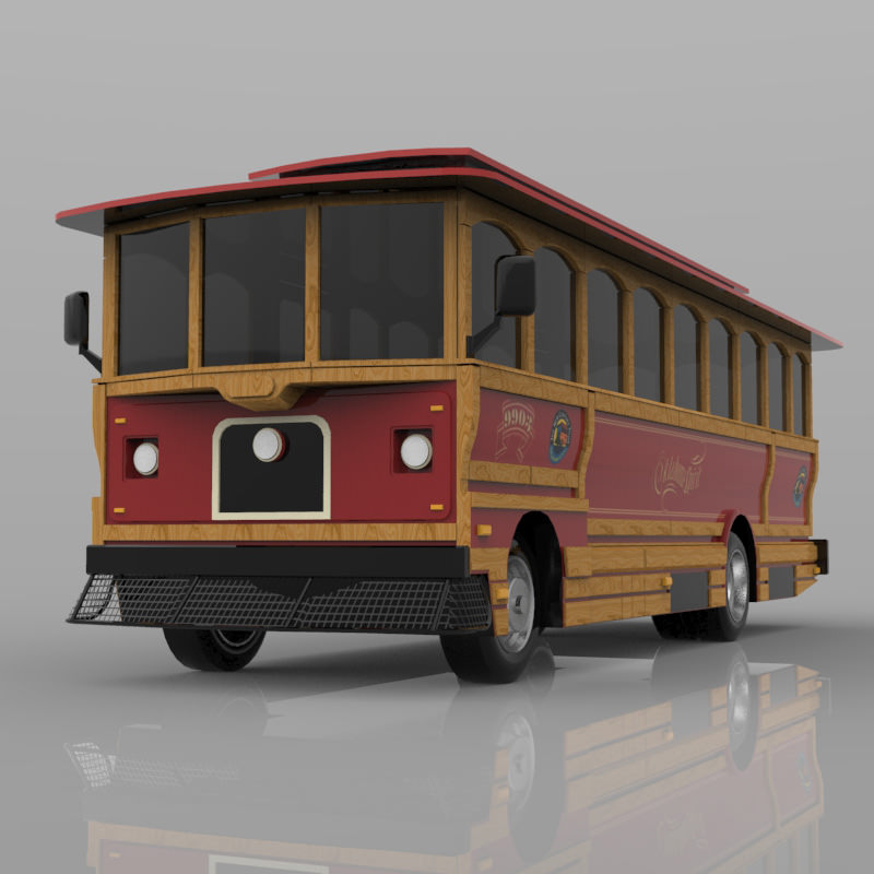 Trolley in obj format 3D model | CGTrader